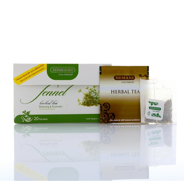 HEMANI Fennel Herbal Tea - 20 Tea Bags per Box - Walmart.com