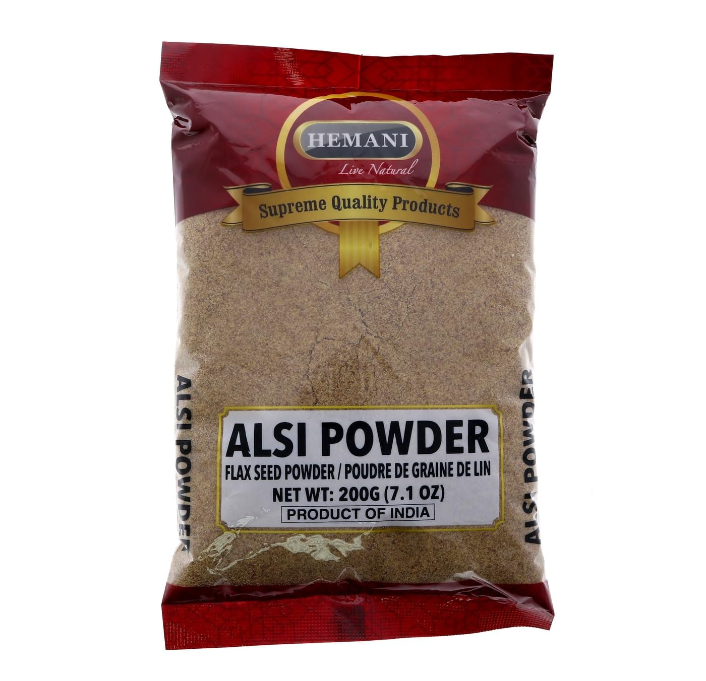 HEMANI Flax Seeds Powder - Alsi - Poudre de Graine de Lin - 200g (7.1 ...