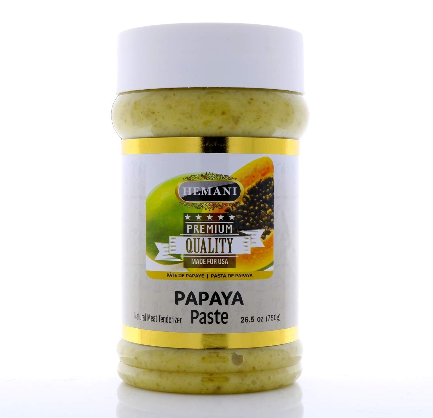 HEMANI Fresh Raw Green Papaya Paste 26.5 OZ (750g) - Natural Meat ...