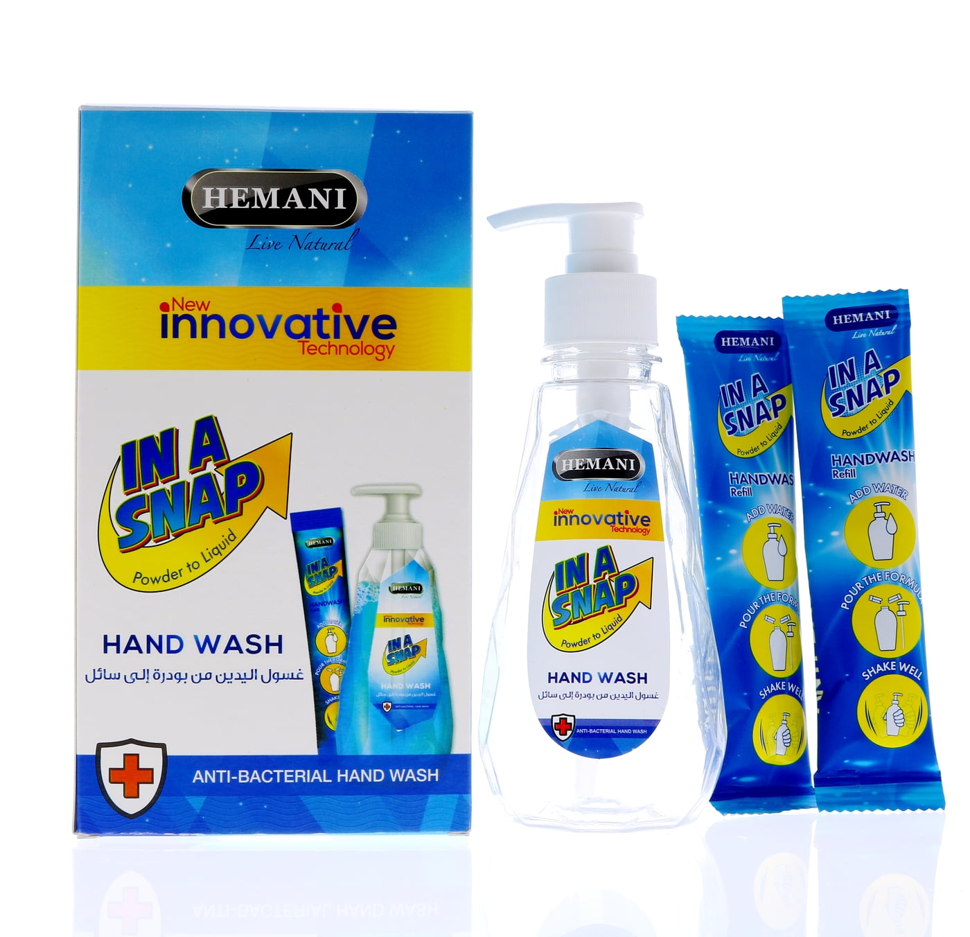 HEMANI Handwash Soap in a Snap - Innovative Powder to Liquid Hand Wash ...
