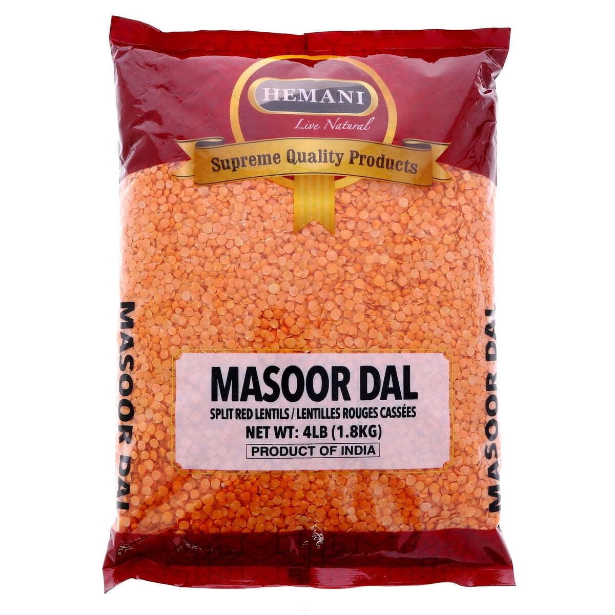 HEMANI Dry Bulk Red Lentils - Masoor Daal 4LB - Walmart.com