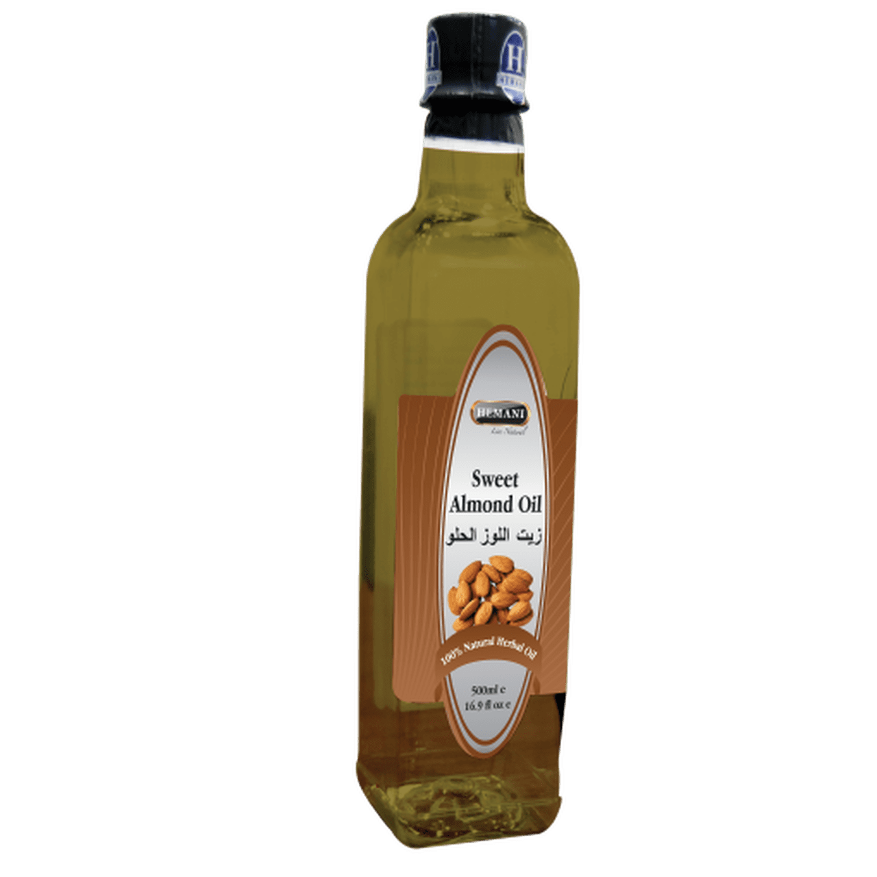 HEMANI Pure Sweet Almond Oil 500mL (16.9 FL OZ) - 100% Edible Oil for ...