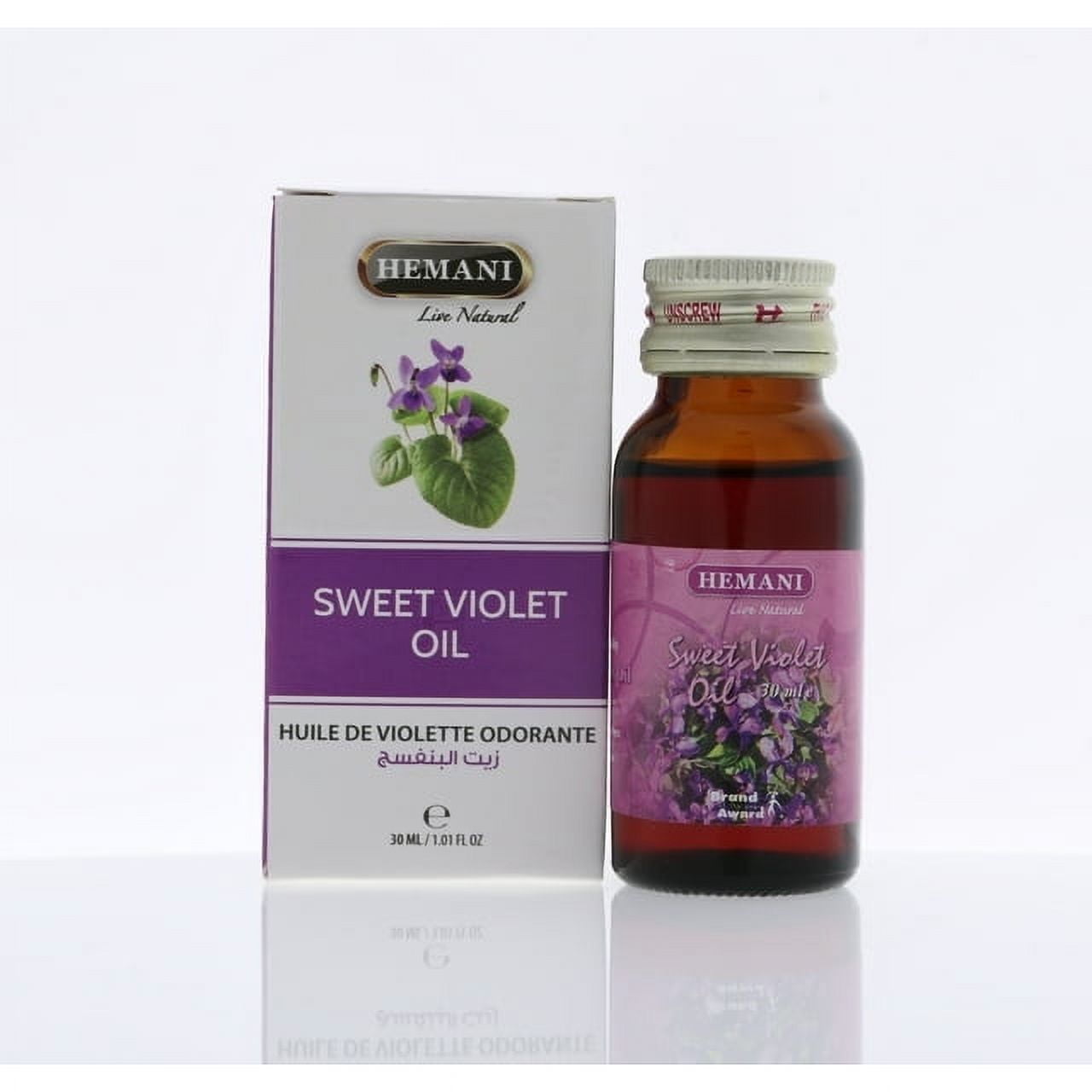 Hemani Sweet Violet Oil 30mL, Edible Food Grade, Laxative, Antiseptic ...