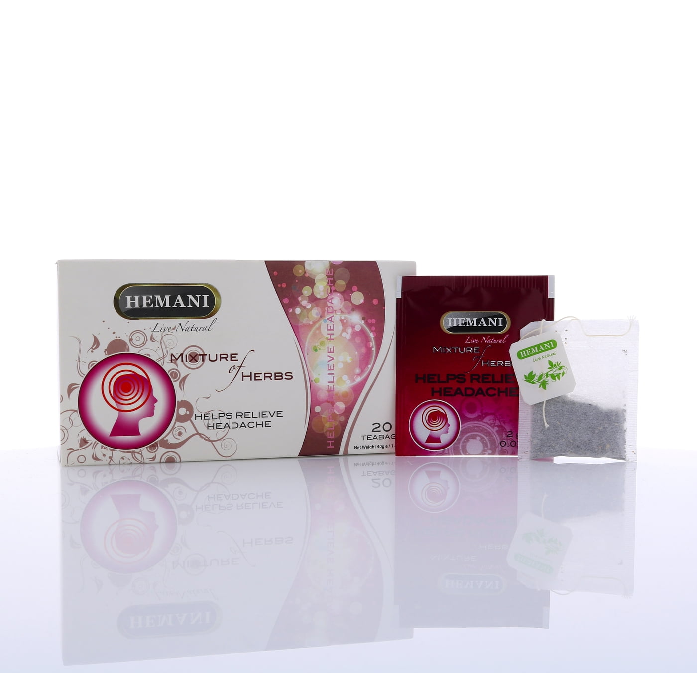 HEMANI Tea For Headache 20 Bags - Walmart.com