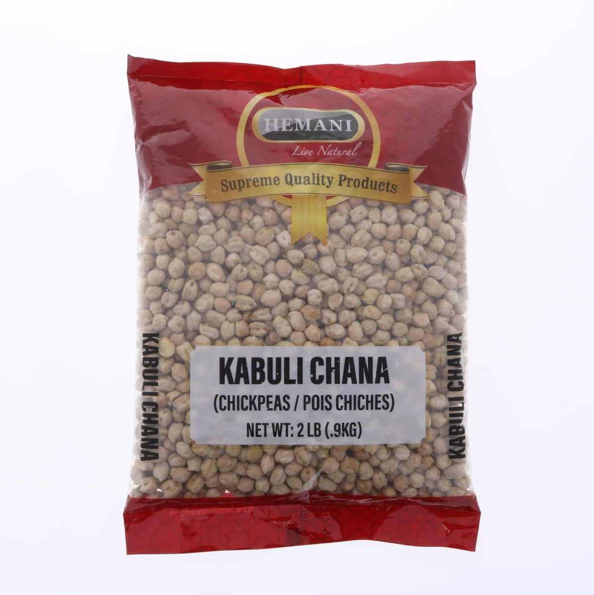 HEMANI White Dry Chickpeas Garbanzo Beans - 2LB (0.9KG) - Kabuli Chana ...