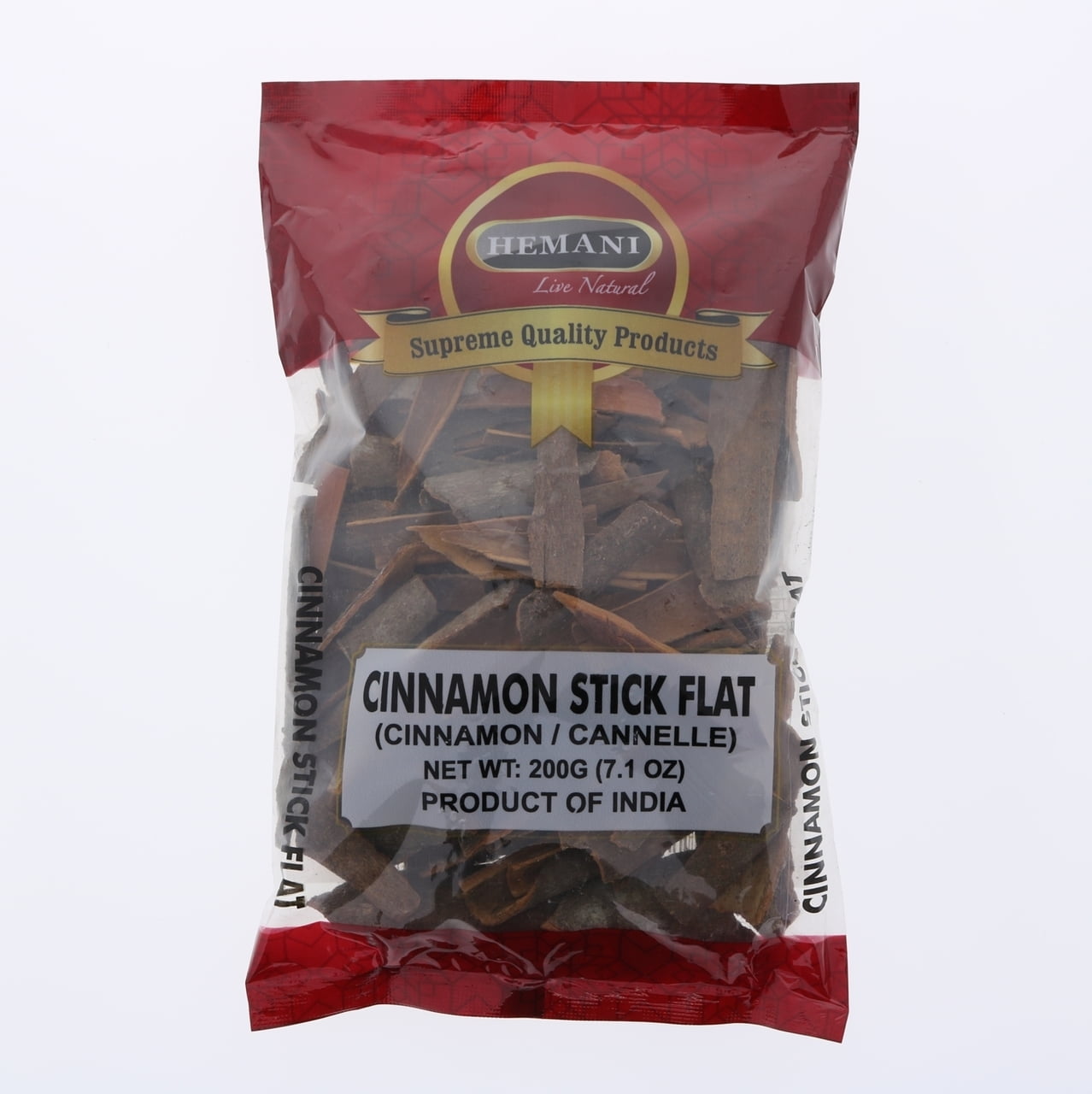 HEMANI Whole Cinnamon Stick Flat 7.1 OZ (200g) - Product of India ...