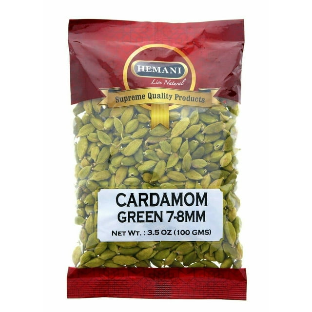 HEMANI Whole Green Cardamom Pods - 3.5 OZ (100g) - For Cooking & Baking ...