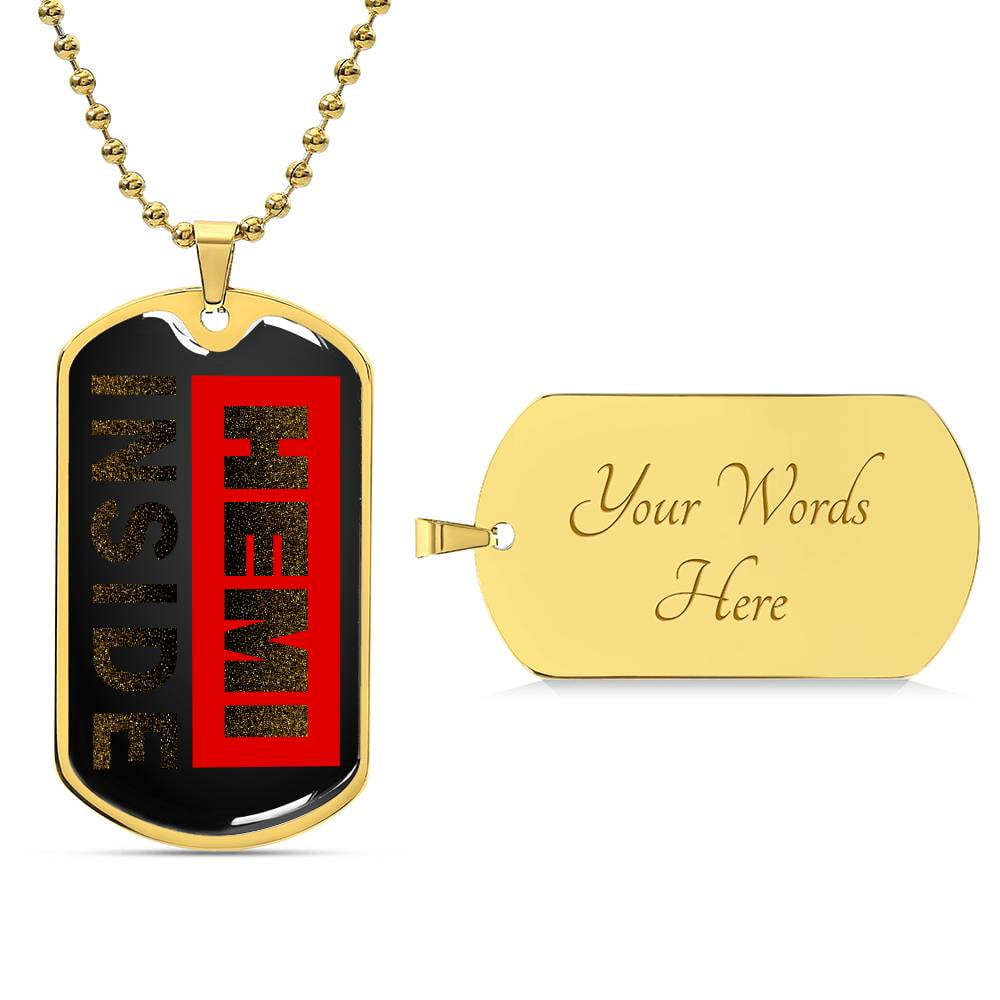 HEMI INSIDE - Locket for HEMI Lovers - Graphic Military Dog Tag ...
