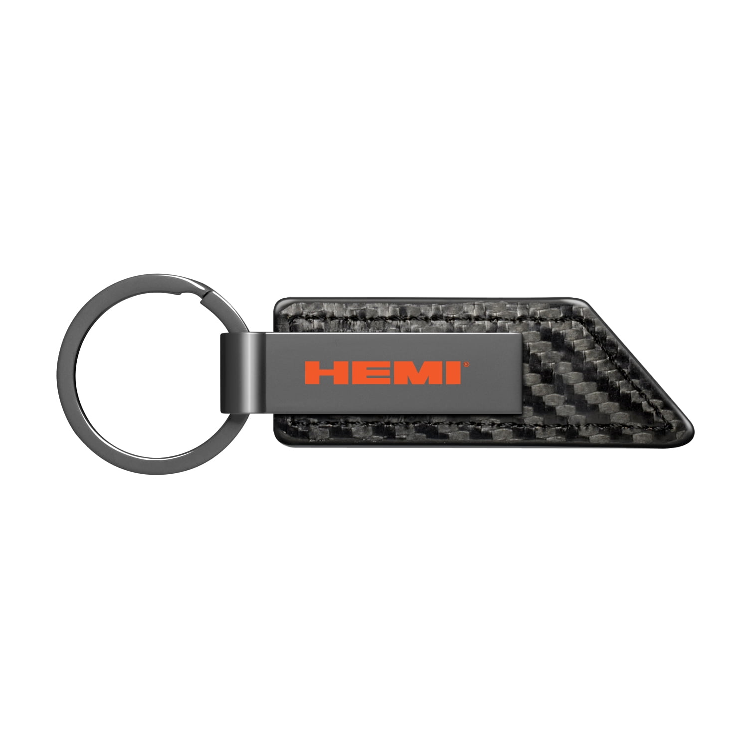 HEMI Logo Black PU Leather Carbon Fiber Texture Strap Black Metal Bar ...