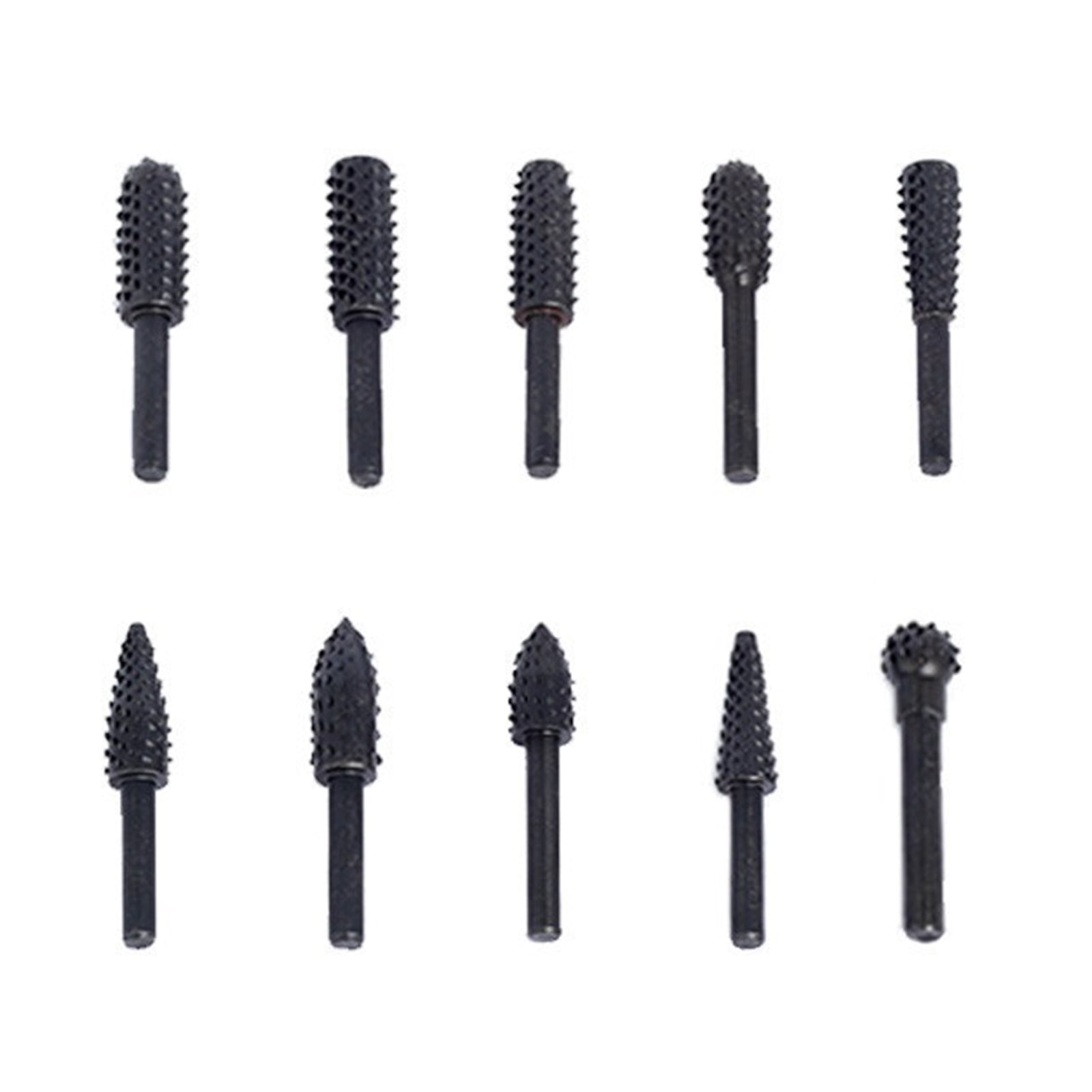 HEMLBOYW 10 Pieces Steel Rotary Rasp File Grinding Power Woodworking ...