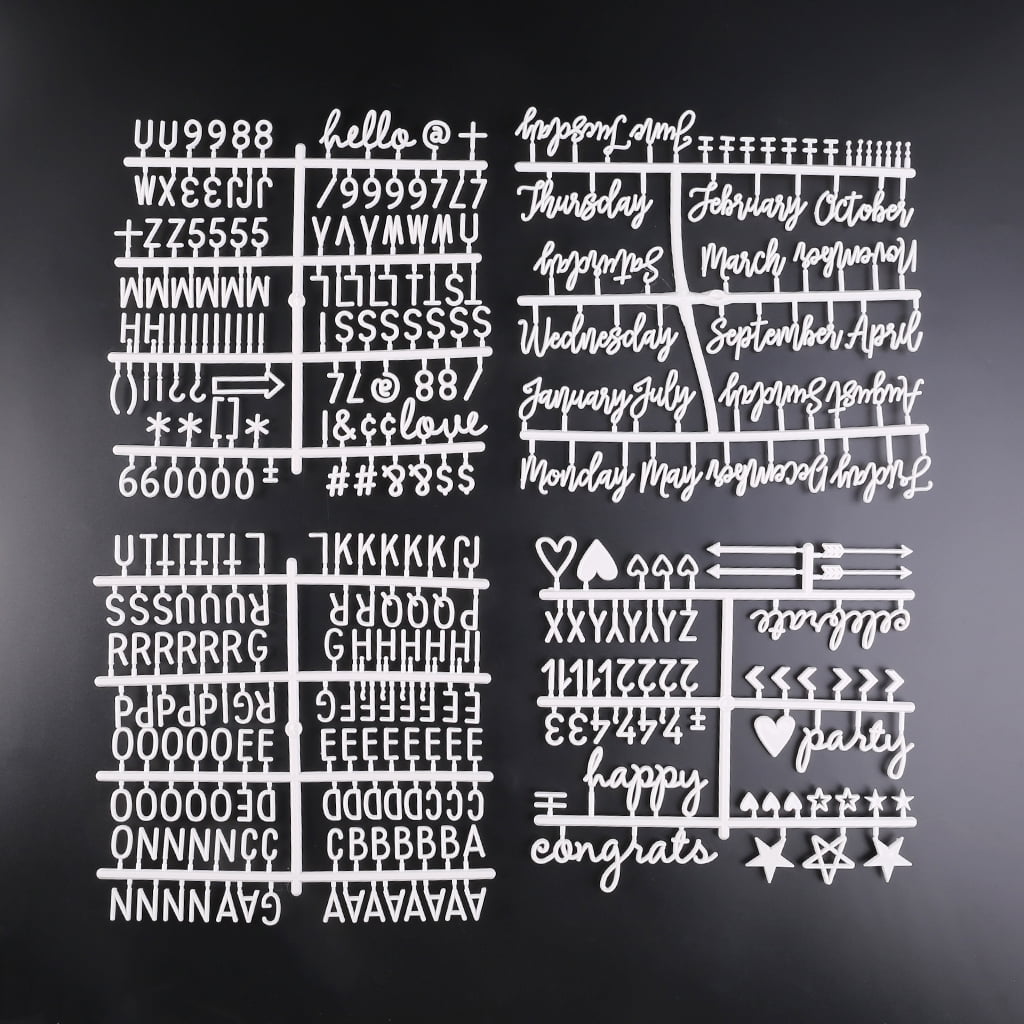 HEMLBOYW 4 Pieces Characters for Felt Letter Board Symbols sfor ...
