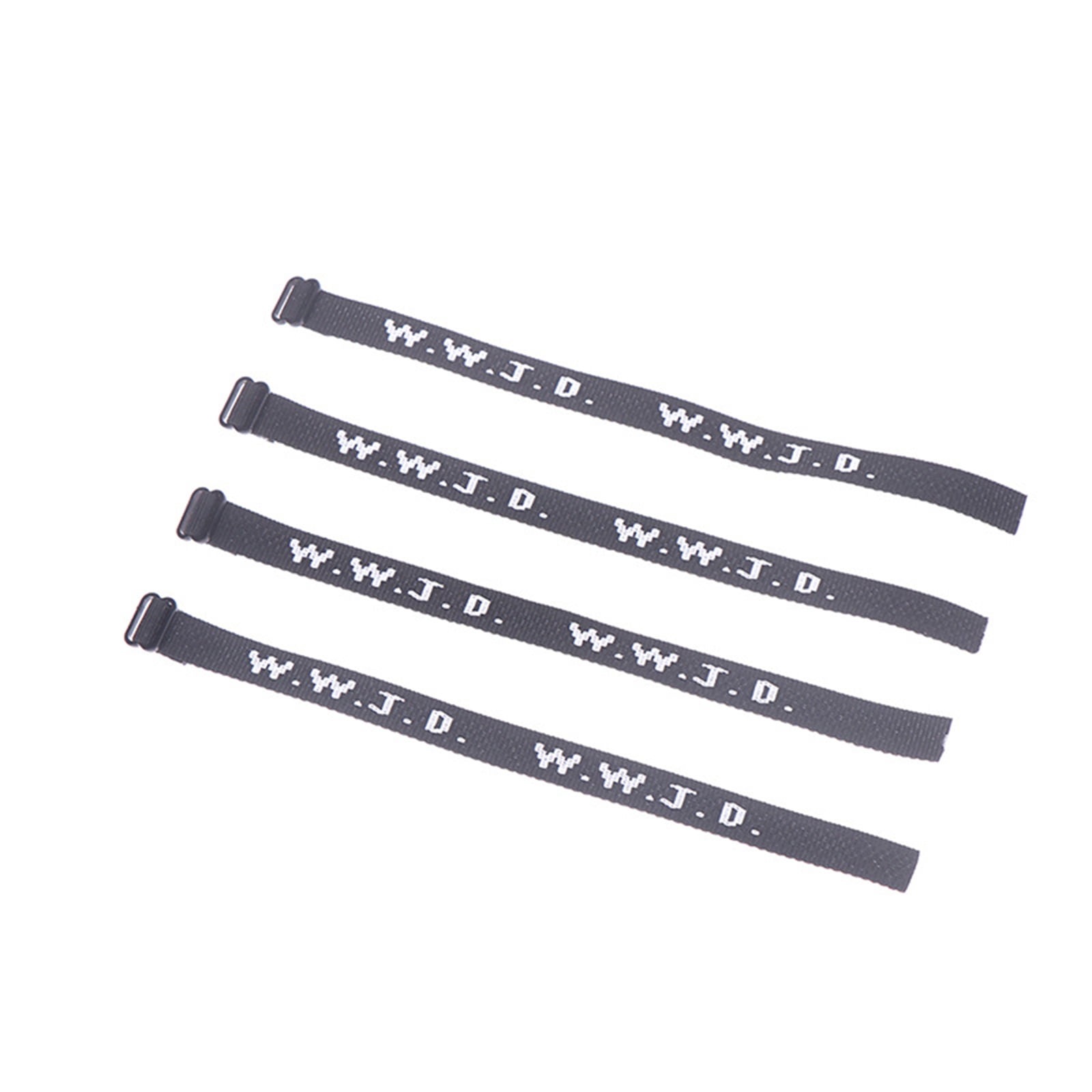 HEMLBOYW 4Pieces WWJD Webbing Bracelets What Would Do Woven Wristbands ...