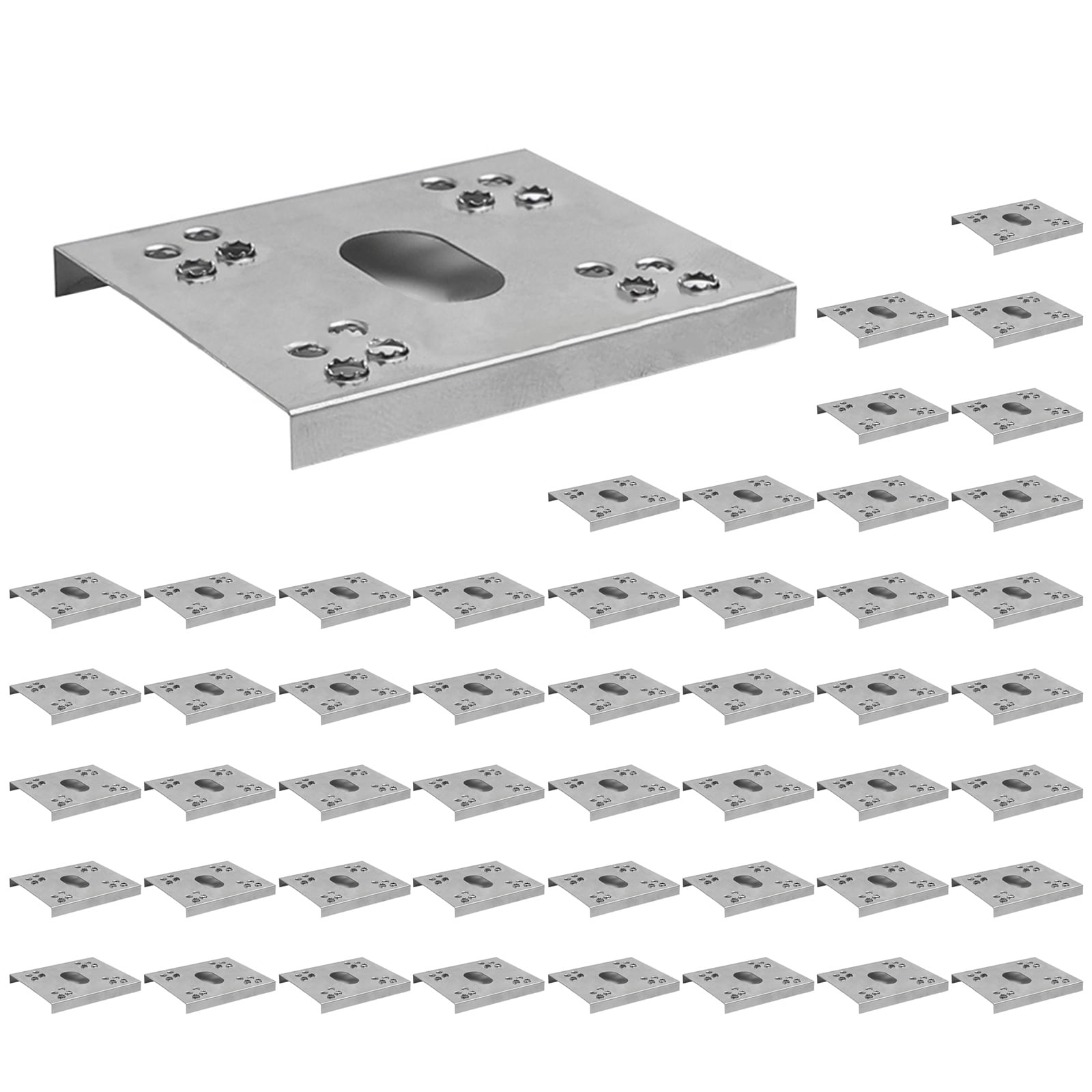 HEMLBOYW 50Pcs Solar Panel Mounting Brackets Grounding Washer/Gasket ...