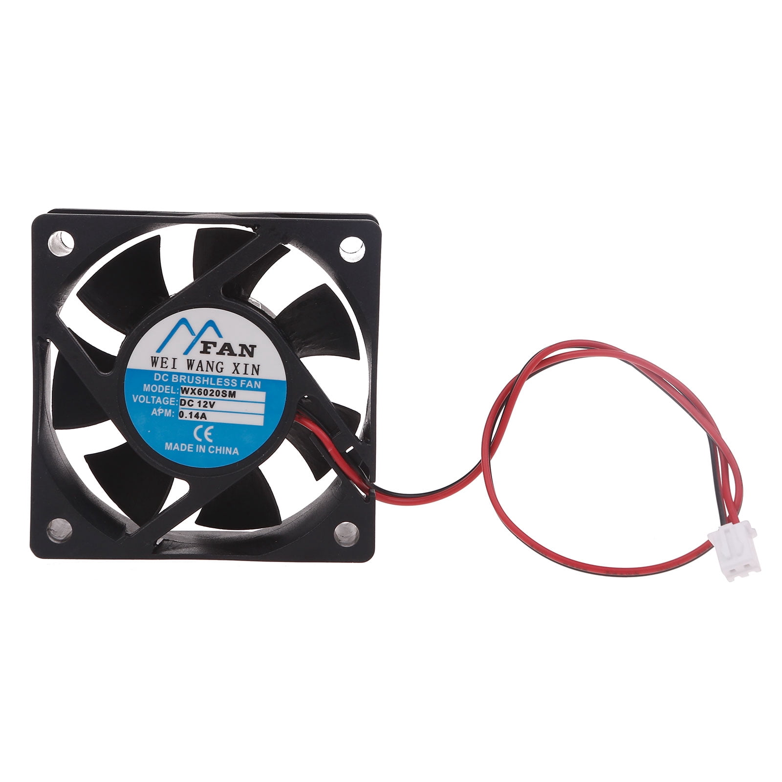 HEMLBOYW 60mm×60mm×20mm for C 12V 2-Pin Brushless Axial PC CPU for Case ...