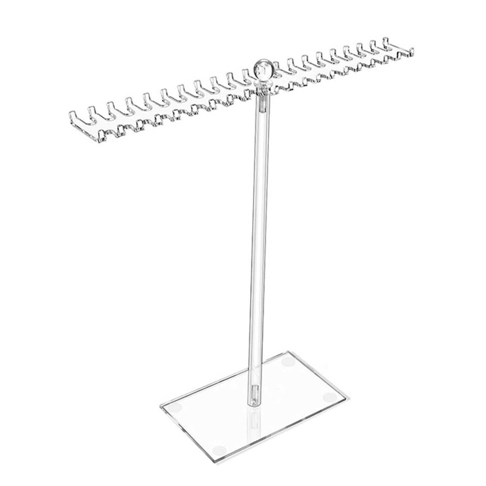 HEMLBOYW Acrylic Necklace Organizers Clear Necklace Holder Stand ...