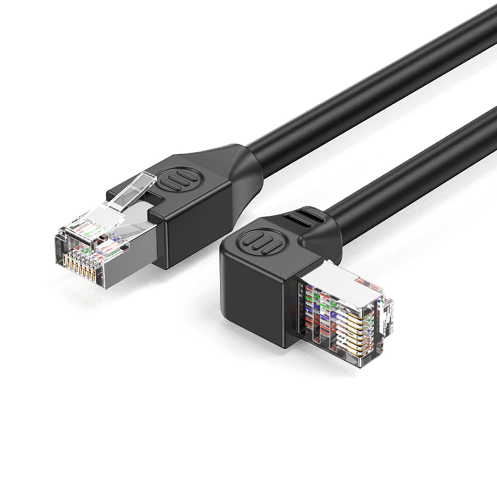 HEMLBOYW Cat5e Ethernet Networking Cable Right Angle RJ45 Connectors ...