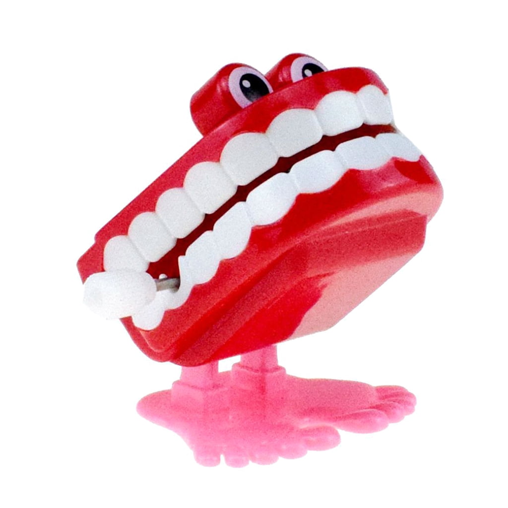 HEMLBOYW Clockwork Jumping Denture Educational Mechanical Halloween ...