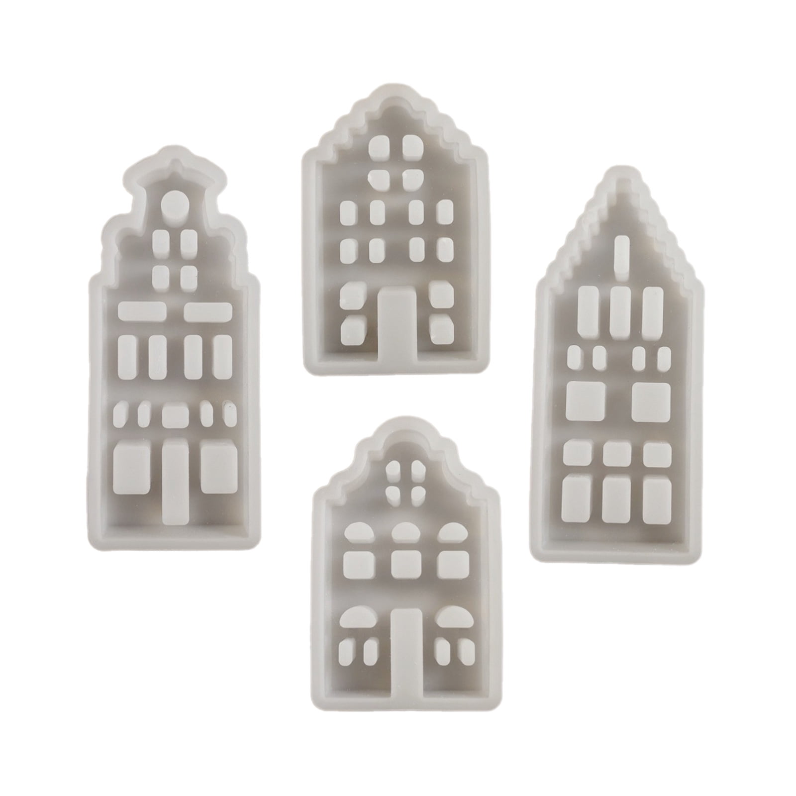 HEMLBOYW Decorative Canal House Silicone Mold Beautiful House Shape ...