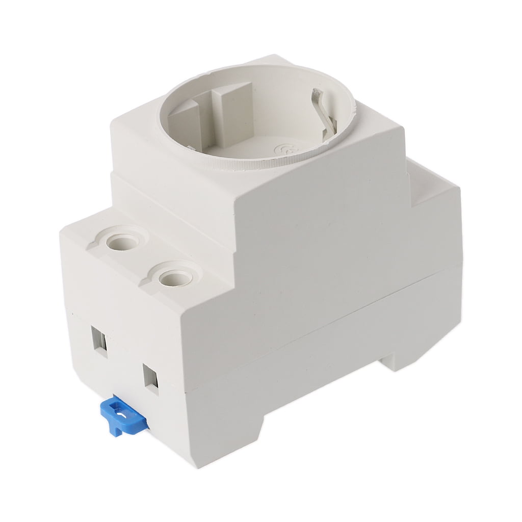 HEMLBOYW EU Type 35mm DIN Rail Mount Power Socket 16A 250V Connector ...