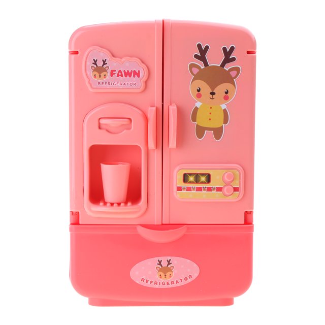 HEMLBOYW Fridge Refrigerator Pretend-Play Kid Role-Playing Kitchen ...