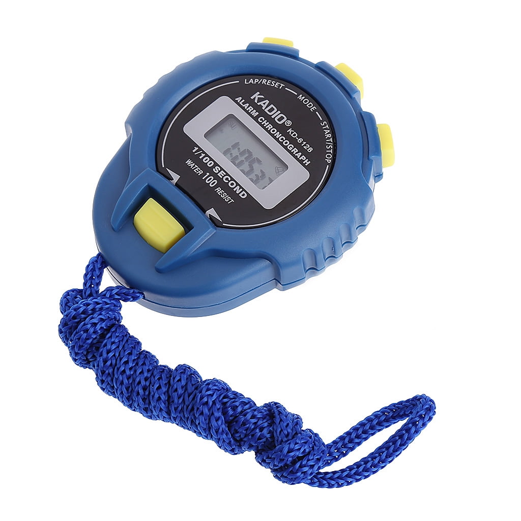 HEMLBOYW Handheld Digital LCD Sports Stopwatch Chronograph Counter ...