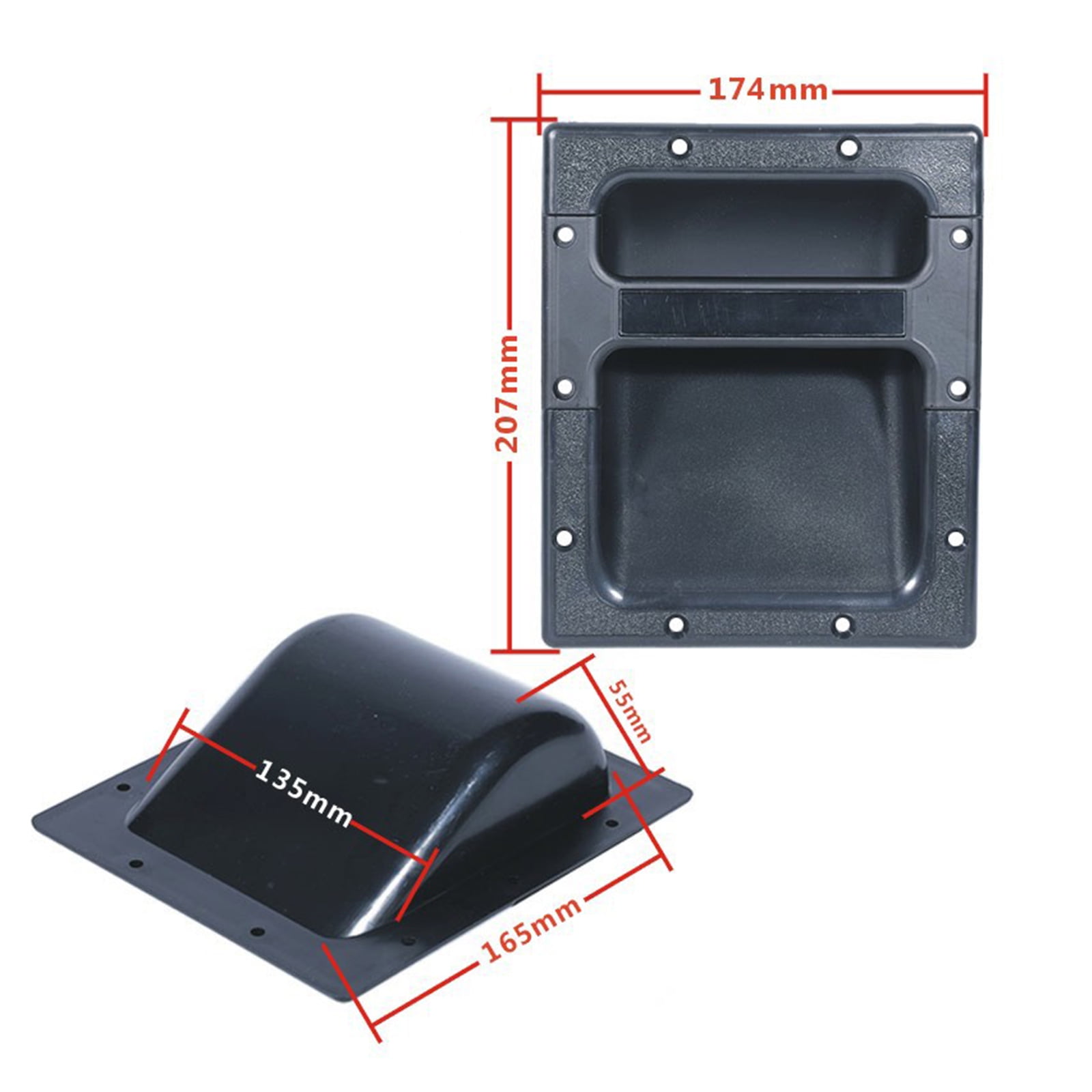 HEMLBOYW Professional Recessed Speakers Cabinet Handles Thickened Sound ...