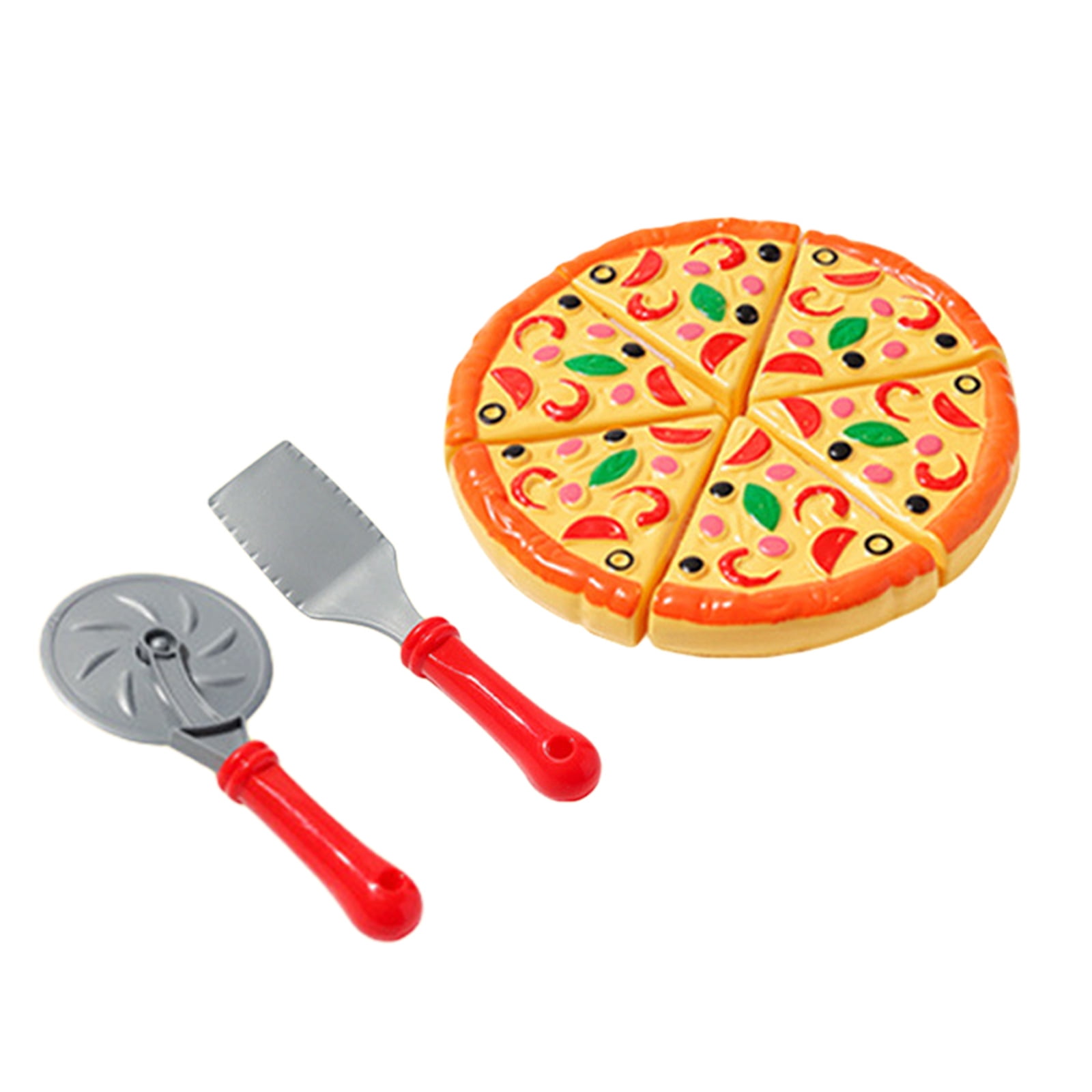 HEMLBOYW Simulation Kids Pizza Cutting Toy Food Pretend Toy Kitchen ...