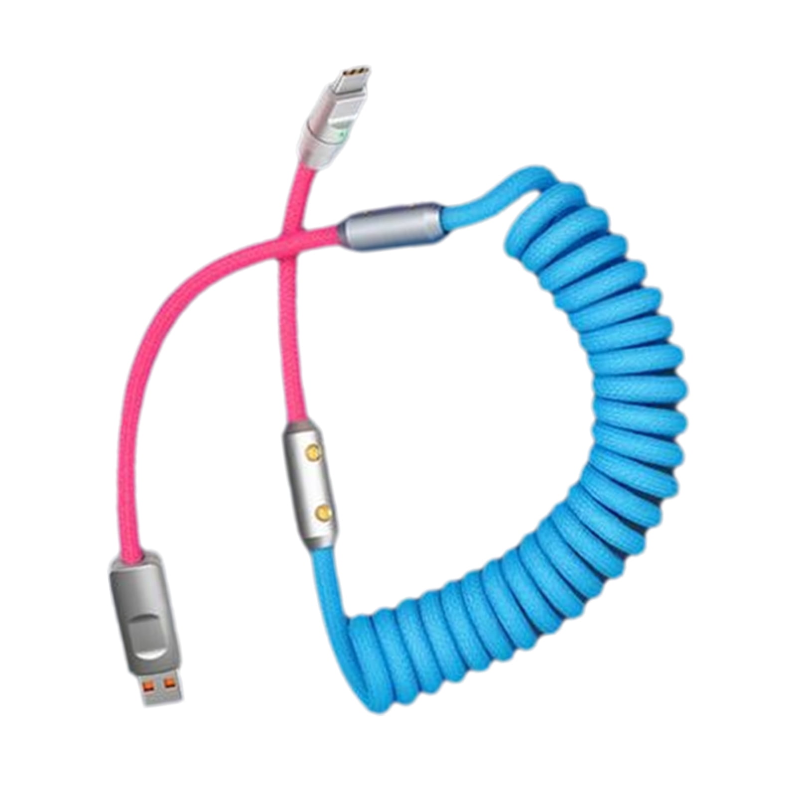 HEMLBOYW Spring Coil Data Cable For Type C Devices, 120W Fast Charging ...