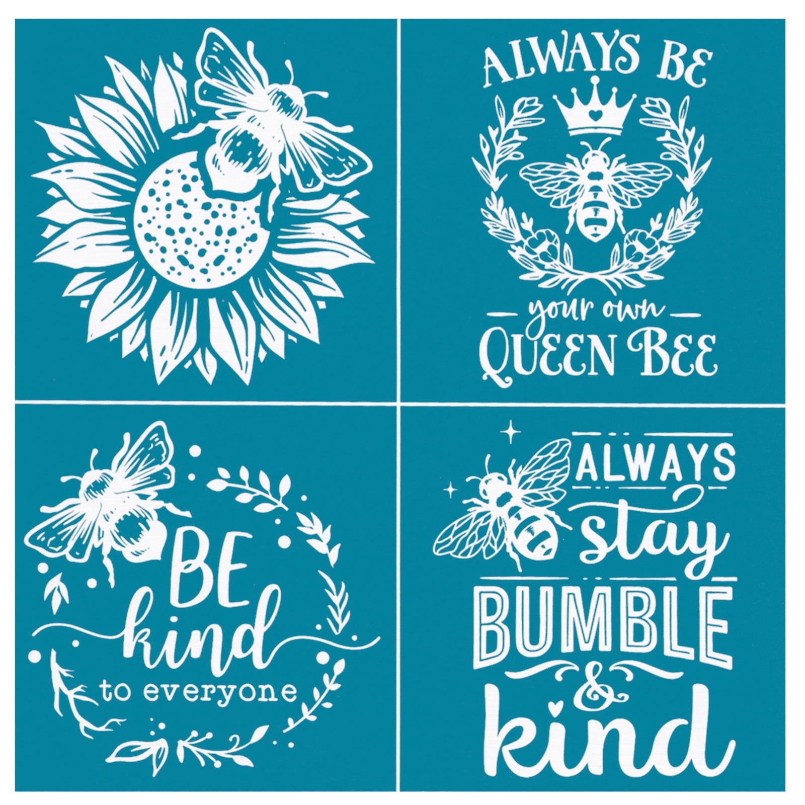 HEMLBOYW Sunflower Self-Adhesive Silk Screen Printing Stencil Mesh ...
