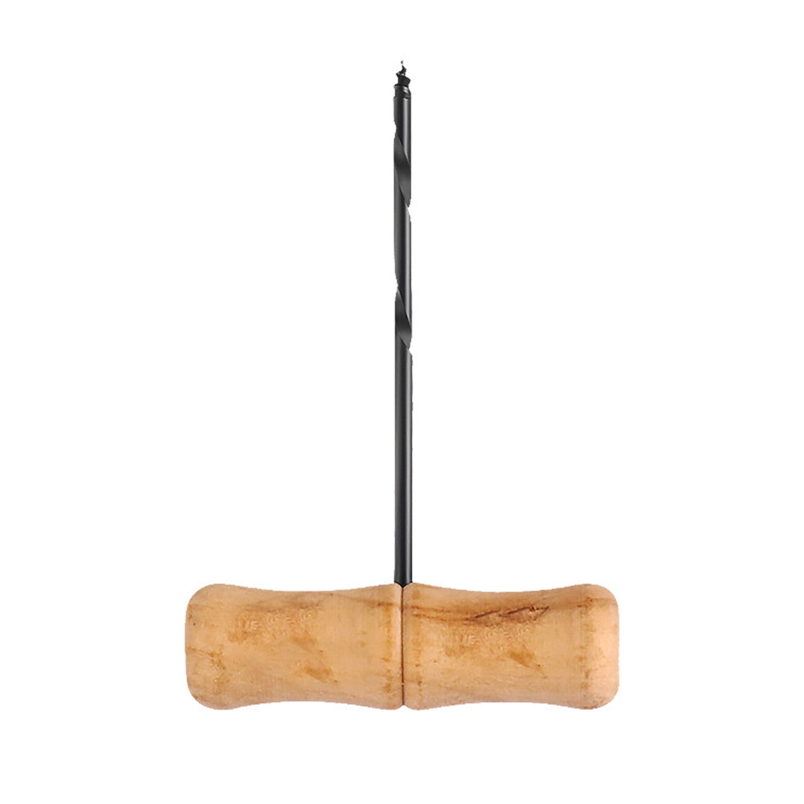 HEMLBOYW T-shaped Hole Opening Tool Wooden Handle Hole Drill Bit ...