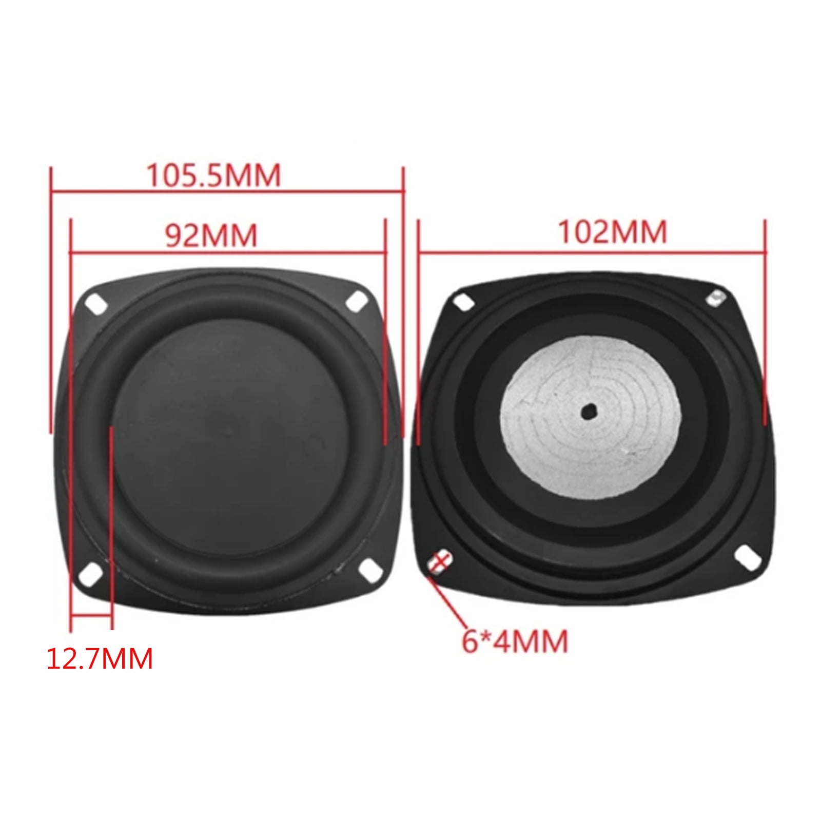 HEMLBOYW Universal Woofer Radiator Bass Passive Speaker 2/3/4inch Low ...