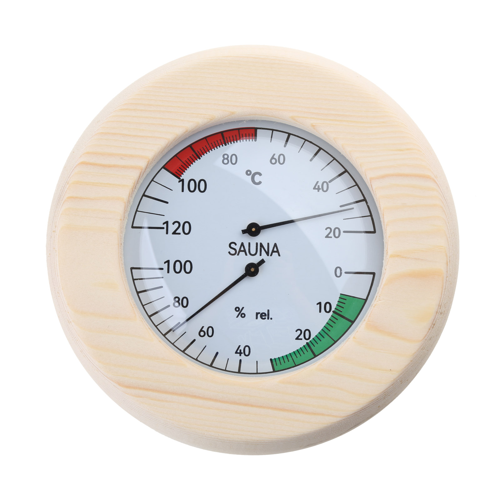 HEMLBOYW Wooden Thermometer & Hygrometer Sauna Hygrothermograph Indoor ...