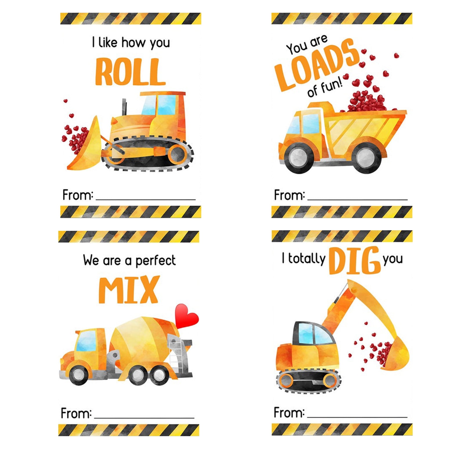 HEMNJUM Dump Truck Construction Birthday Party Invitation， Stop The ...