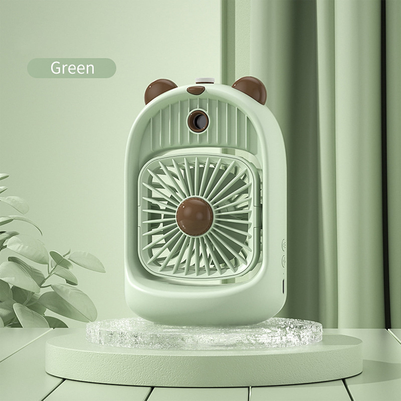 HEMNJUM Green Desktop Spray Cooler - USB Powered, Humidifier, 4 Speeds ...