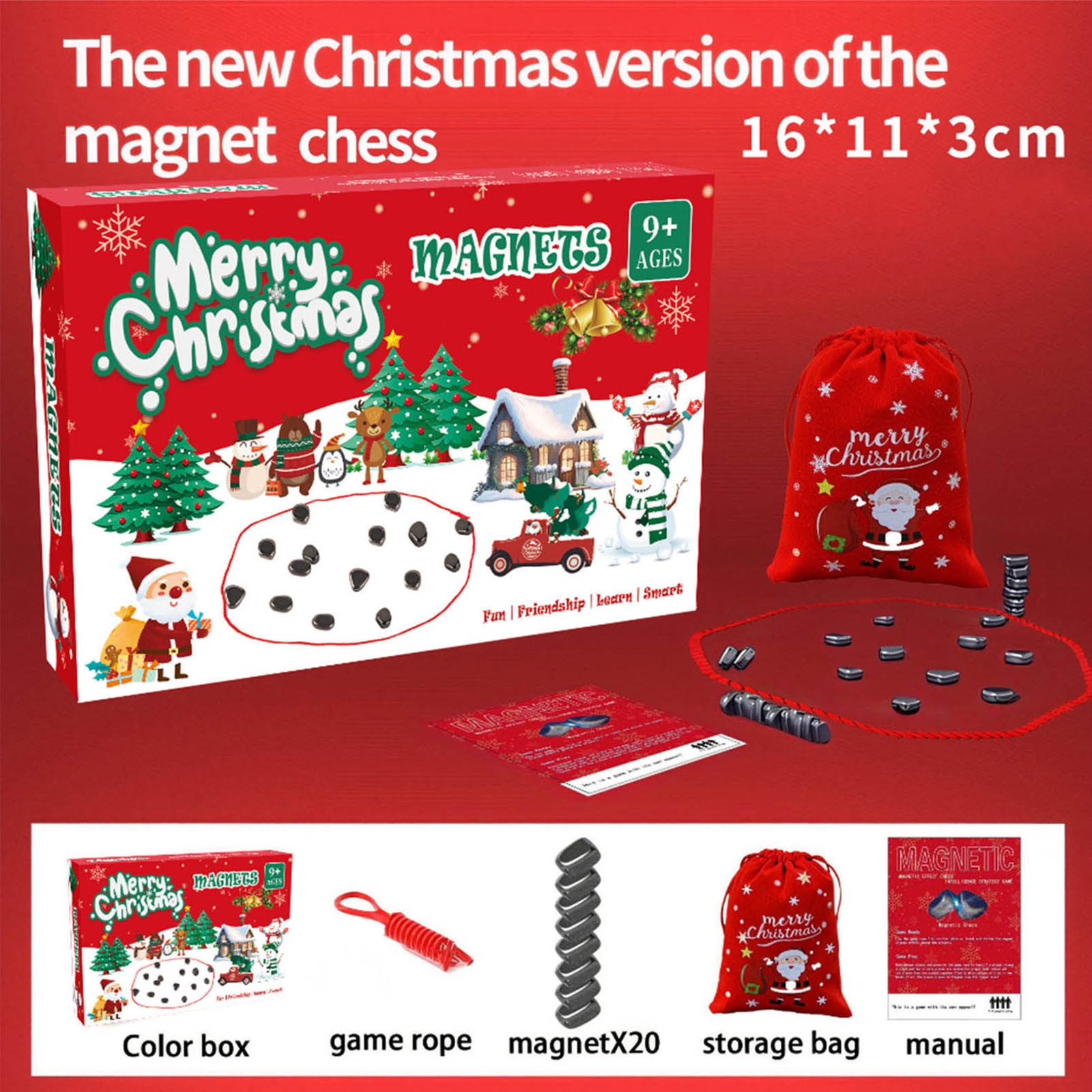 HEMNJUM Magnetic Chess Game, Magnet Game, Magnetic Chess Game with ...