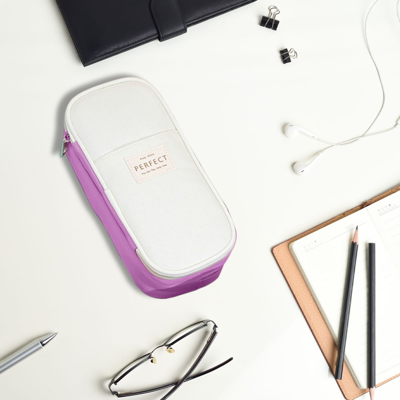 HEMNJUM Pencil Wrap Pencil Rolls Artist Colored Pencils Roll Up Bag ...