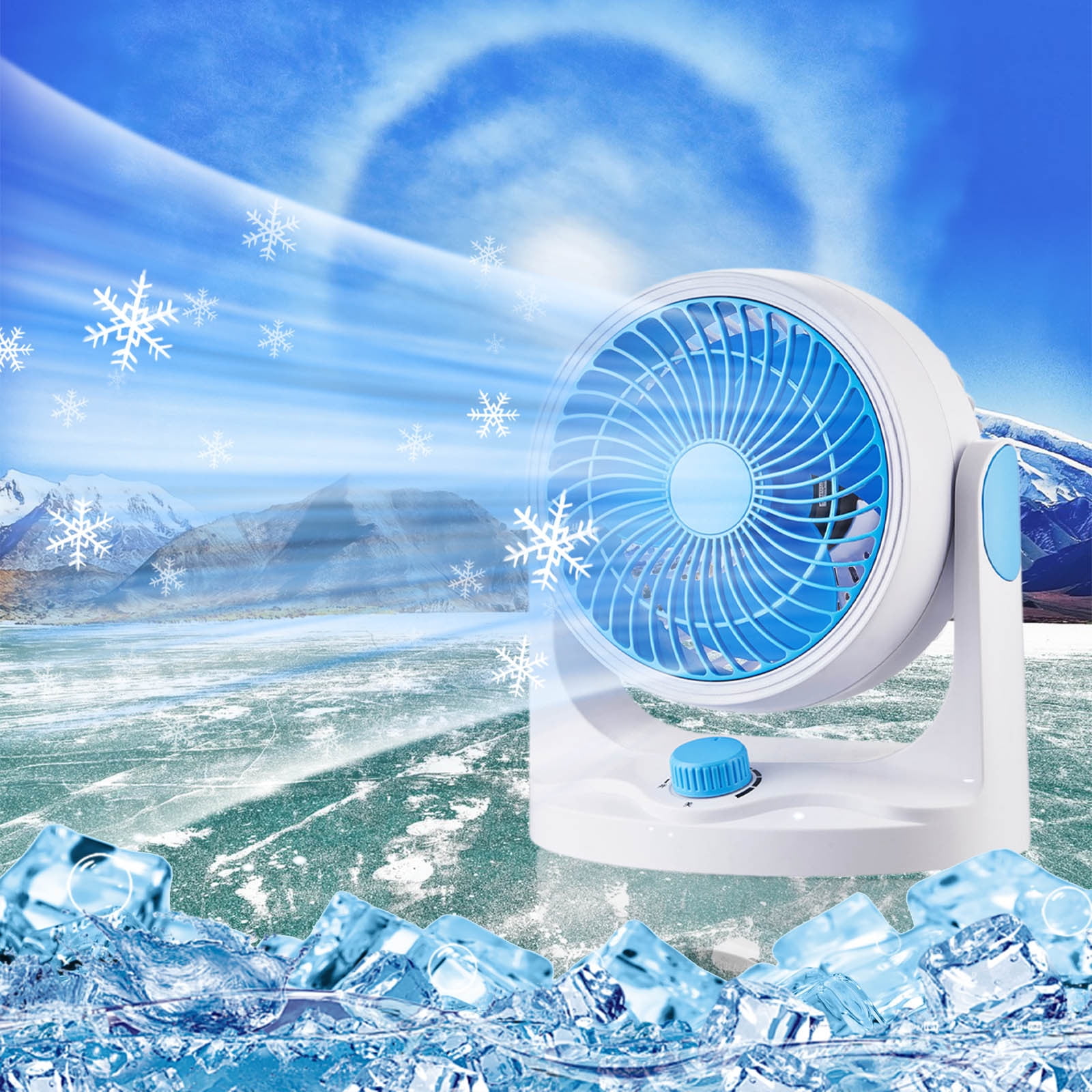 HEMNJUM Small Fan Desktop Fan Desktop Small Large Wind Ultraquiet ...