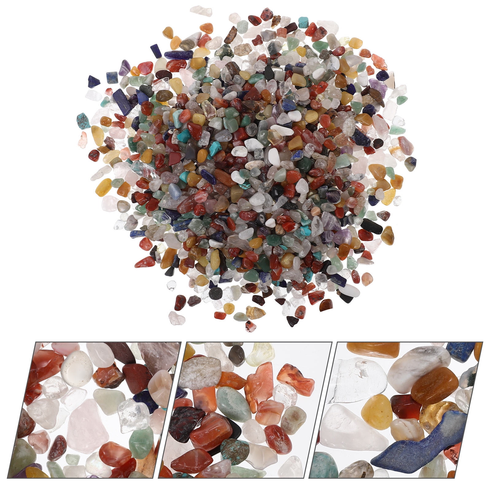 HEMOTON 1 Pack of Natural Stones Pebbles Gemstone Irregular Shaped ...