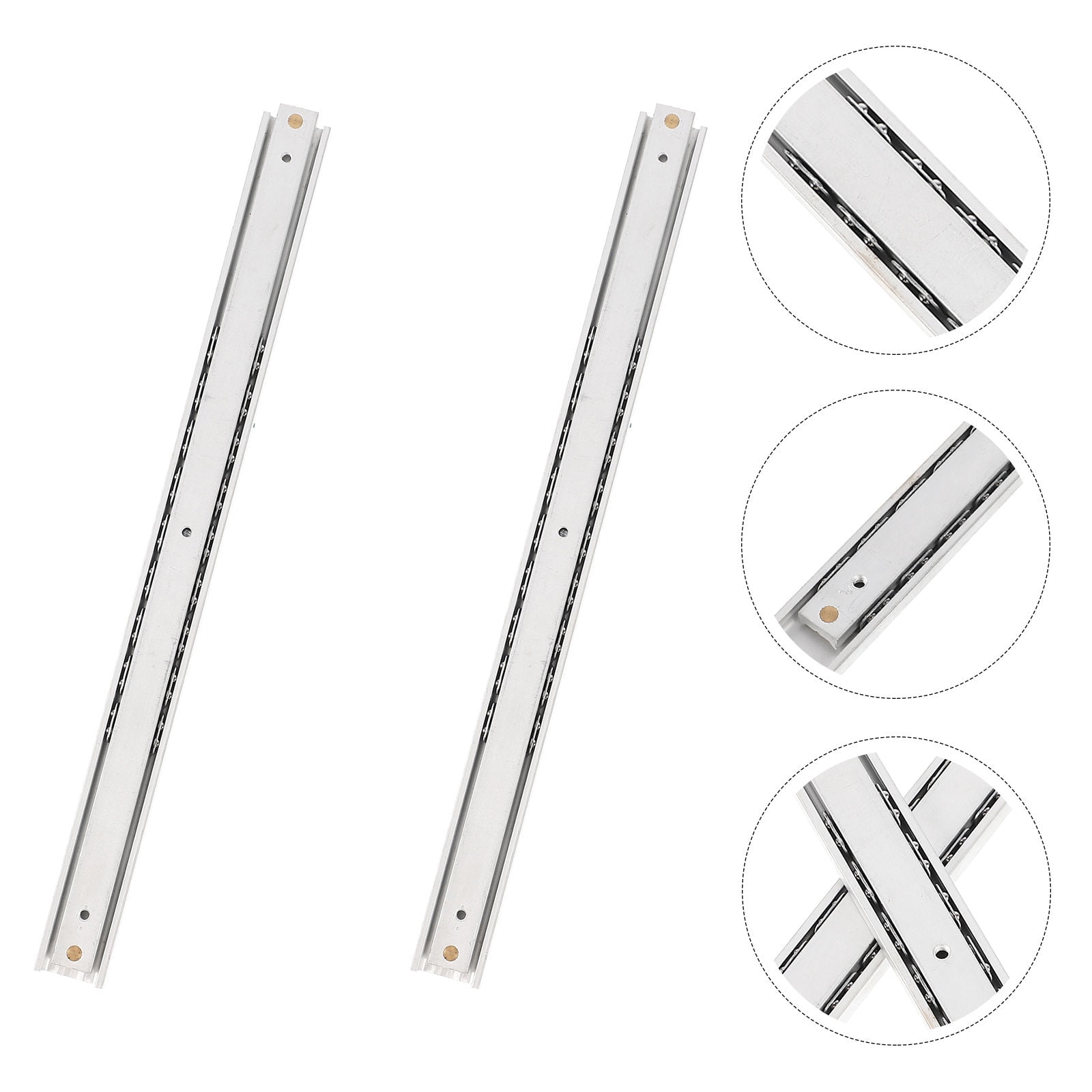 HEMOTON 1 Pair 200mm Side Mount Drawer Rails Push To Open Slides ...