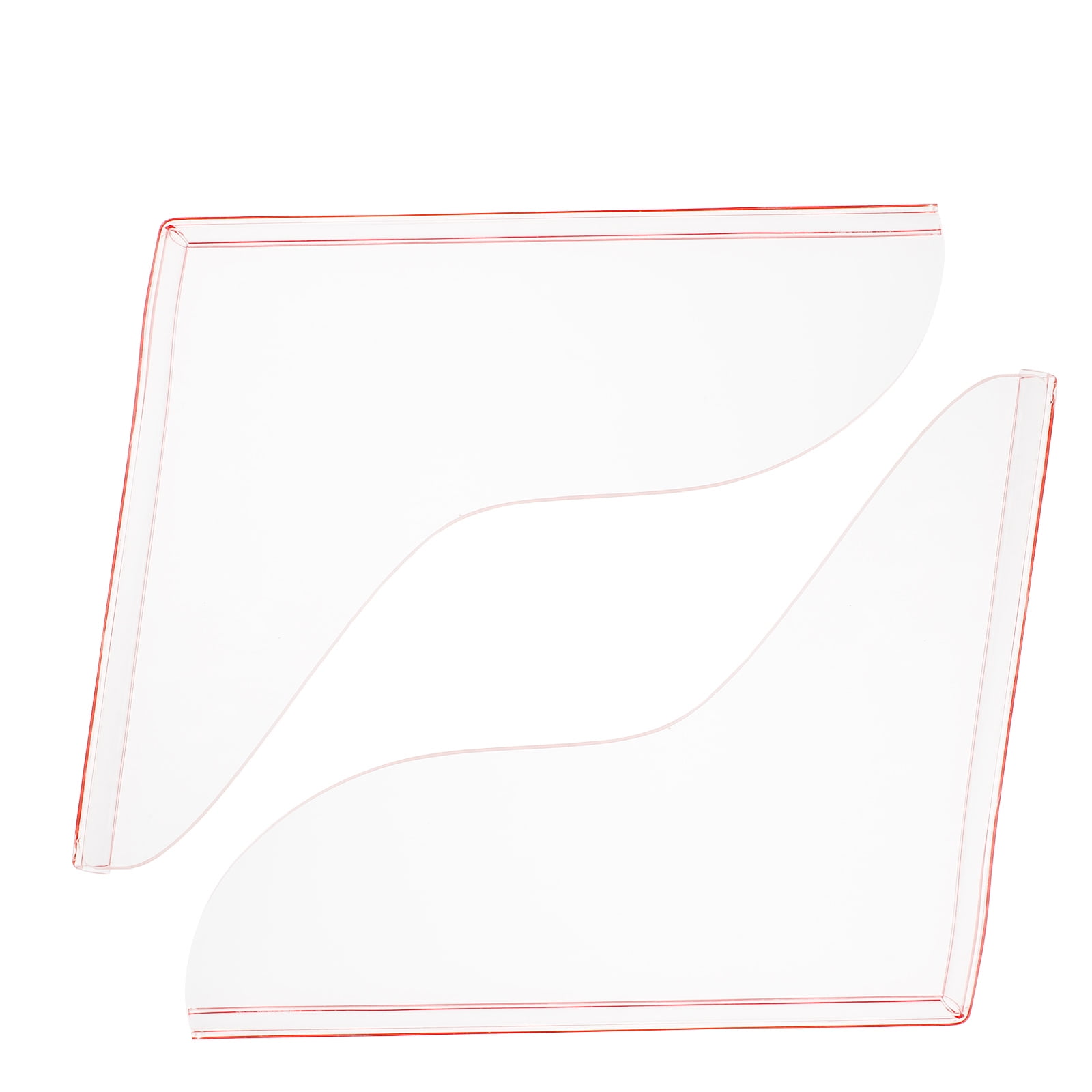 HEMOTON 1 Pair Bathtub Water Splash Guards Base Acrylic Tub Corner ...