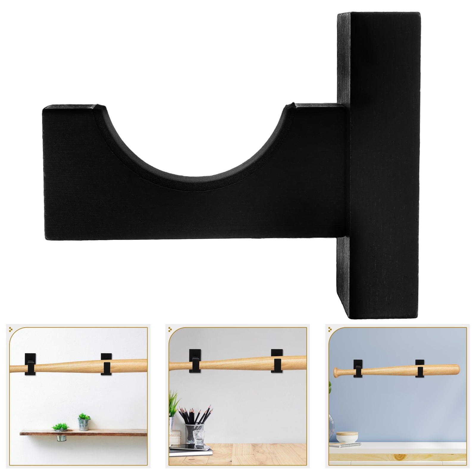 HEMOTON 1 Pair Creative Baseball Bat Racks for Wall Mounting and ...