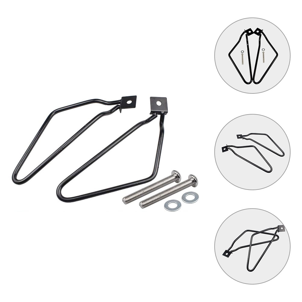 HEMOTON 1 Pair Motorcycle Saddlebags Mounting Bracket Saddlebags Bar ...