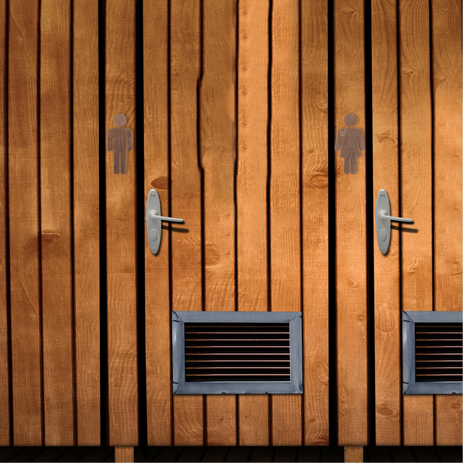 HEMOTON 1 Pair Restroom Signs For Business Bathroom Decor Signs Party ...