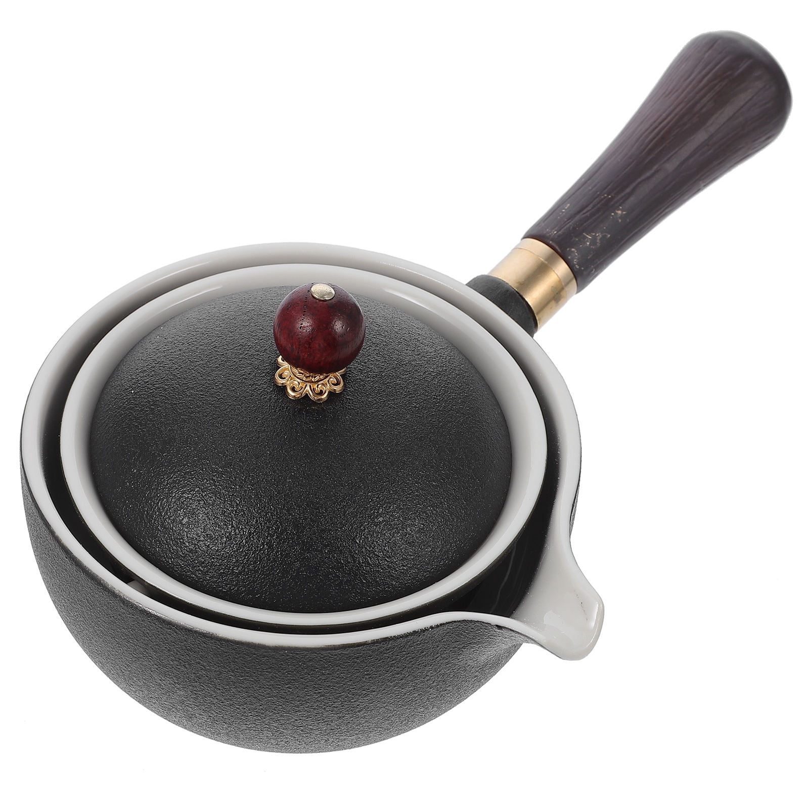 HEMOTON 1 Pc Stainless Steel Filter Teapot Home Tea Kettle Long Handle ...