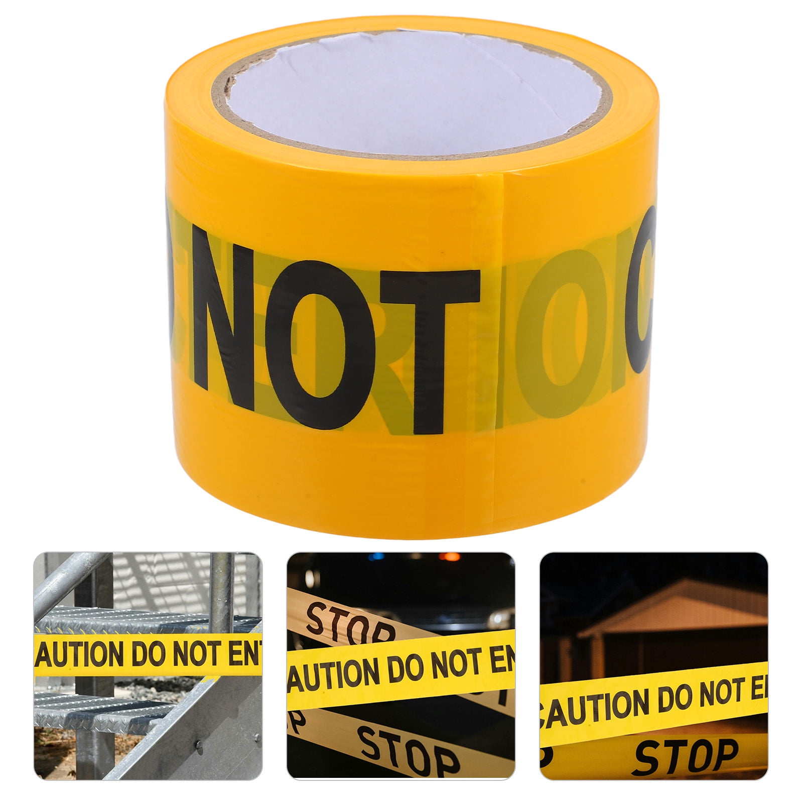 HEMOTON 1 Roll Crime Scene Tape Non-adhesive Caution Tape Warning Tape Do Not Enter Tape for ...