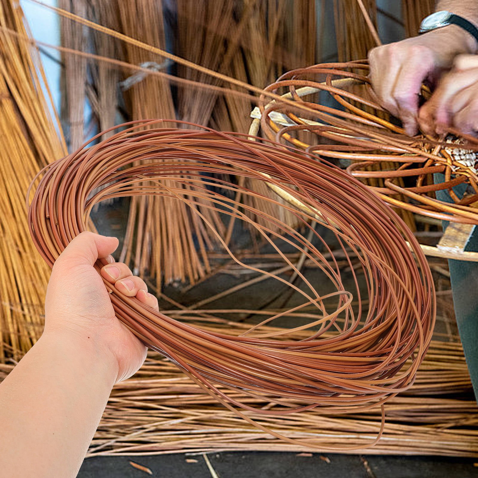 HEMOTON 1 Roll Plastic Rattan Material Woven Furniture Repairing Kit ...