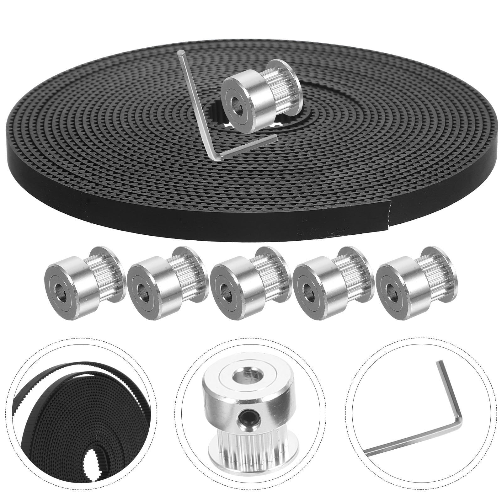 HEMOTON 1 Set 5M GT2 Timing Belt and 20 Tooth Bore Timing Belt Pulley ...