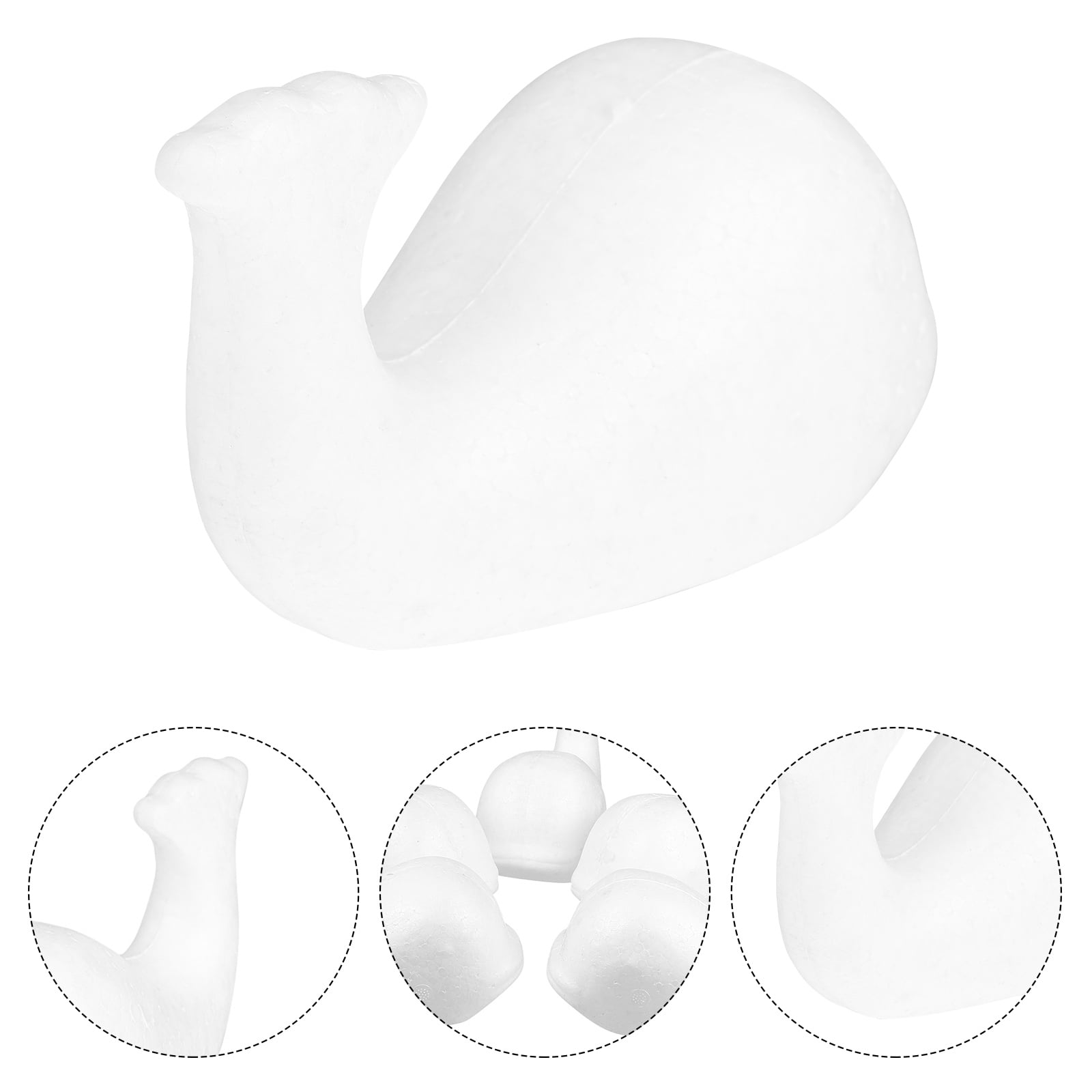 HEMOTON 1 Set Animal Figures Ocean Sea Animals Toy Figures White Foam ...