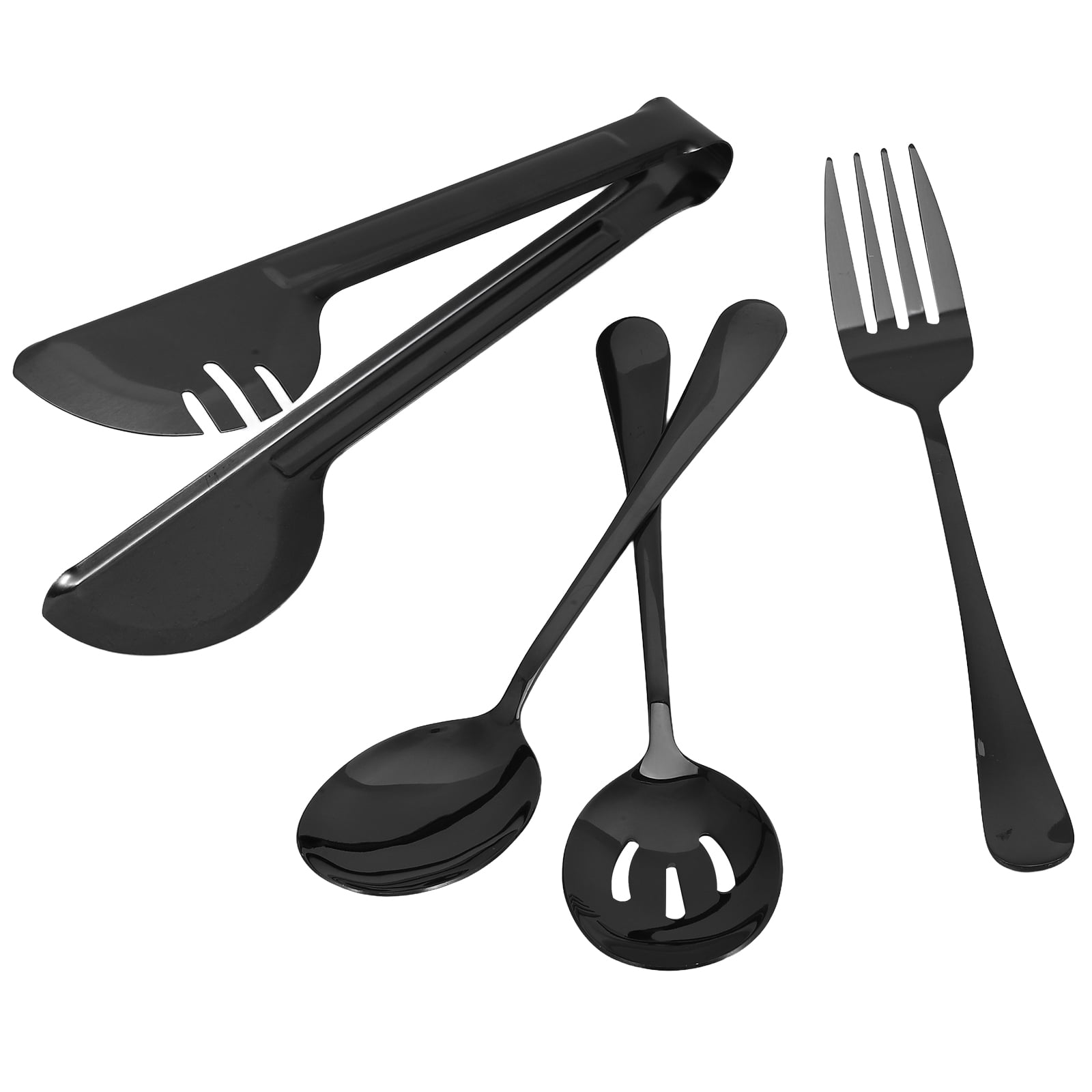HEMOTON 1 Set Buffet Serving Utensils Fork and Spoon Set for ...