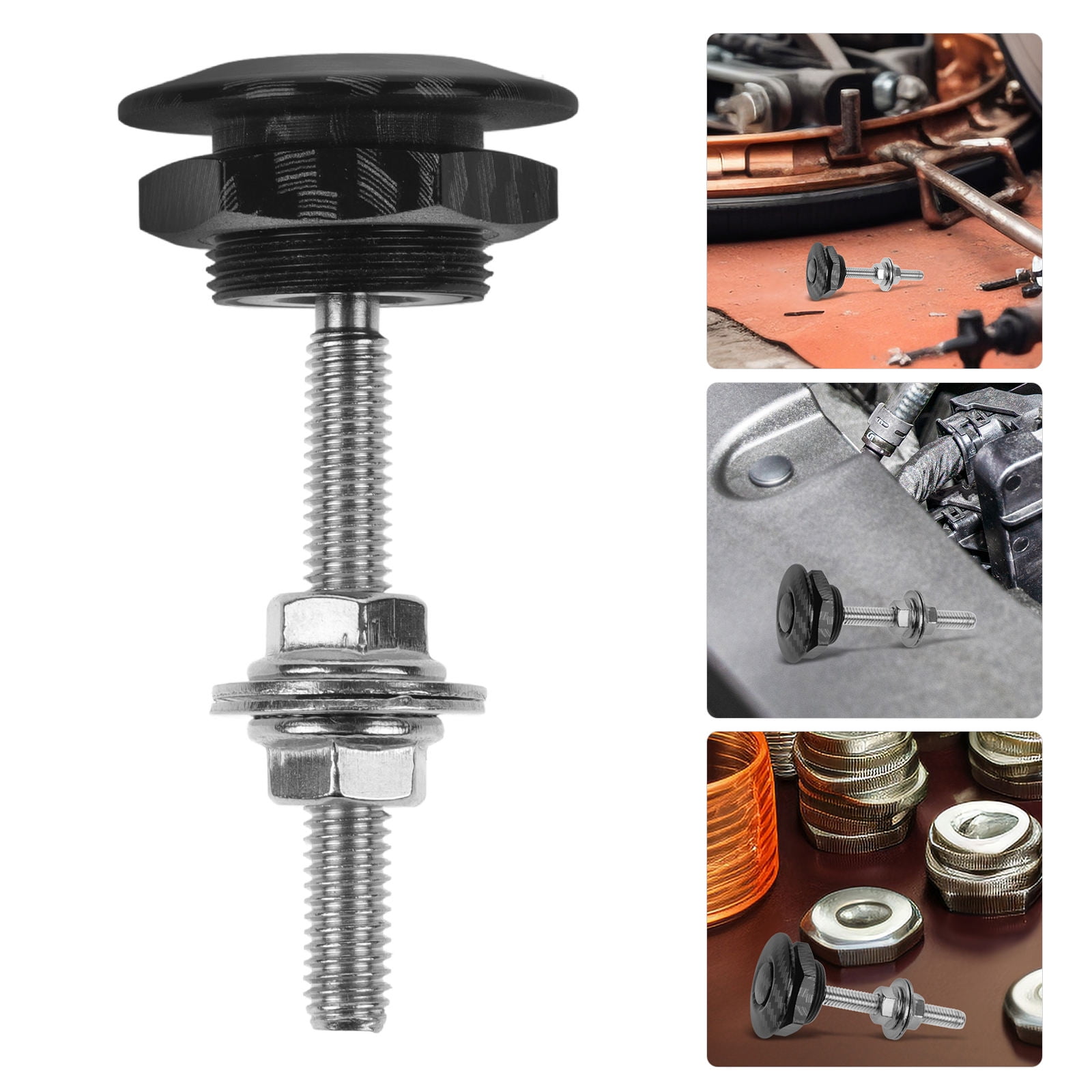 HEMOTON 1 Set Car Hood Locking Pin Quick Latch Bumper Decorative ...